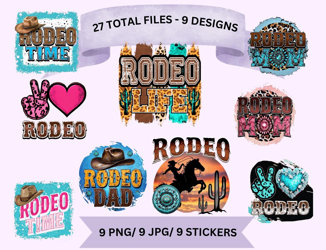 Rodeo Digital File Collection PNG Sublimation Sticker - Etsy