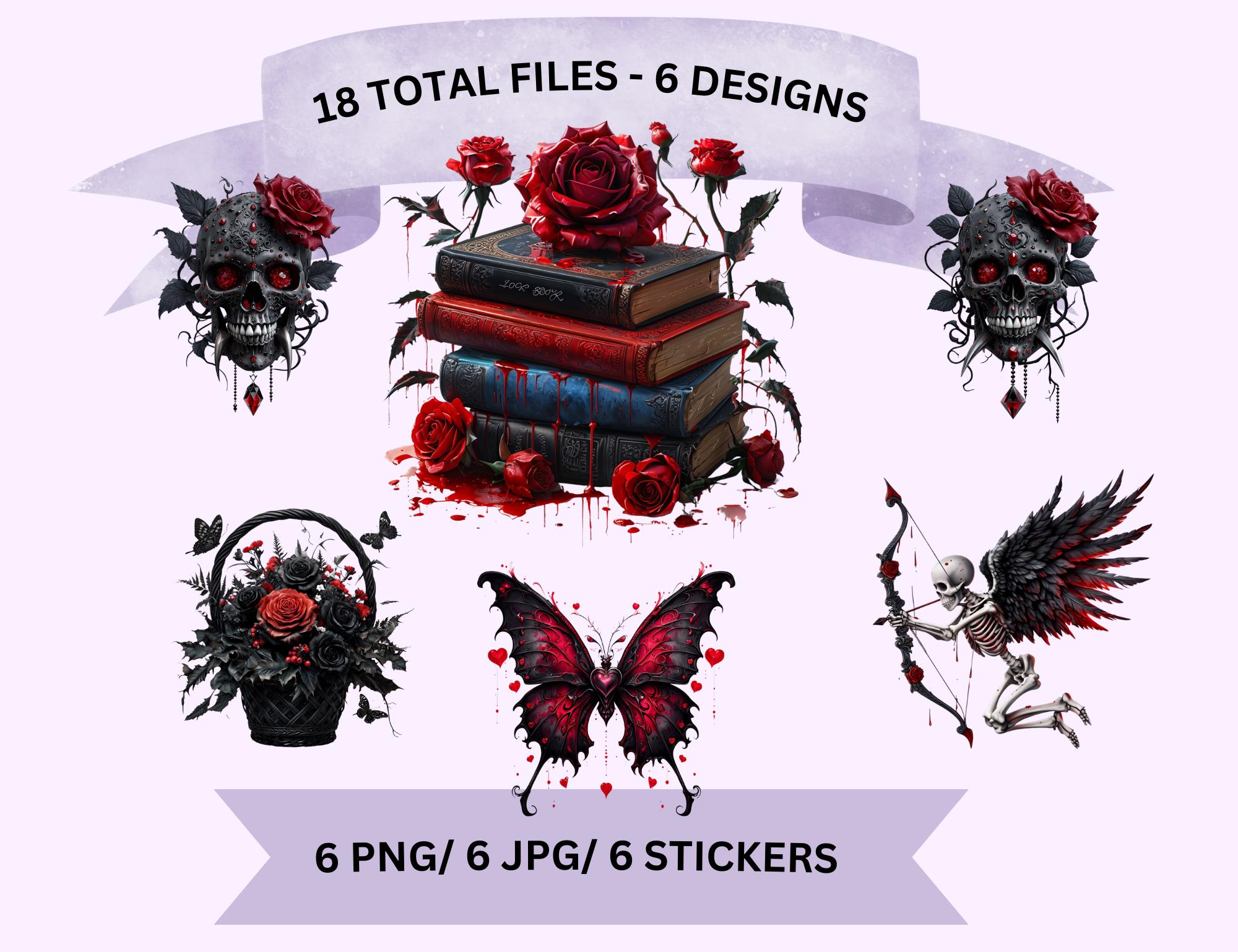 Gothic Digital File Collection PNG Sublimation - Etsy