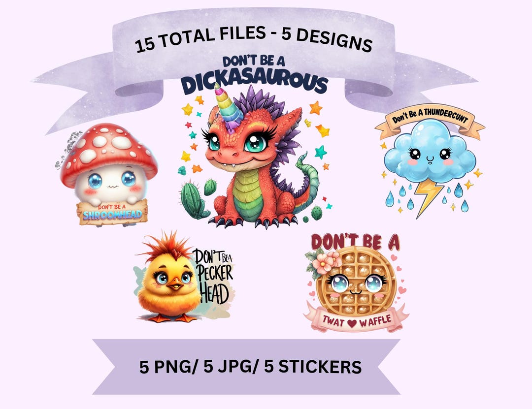 Don't Be A Digital File Collection PNG Sublimation - Etsy