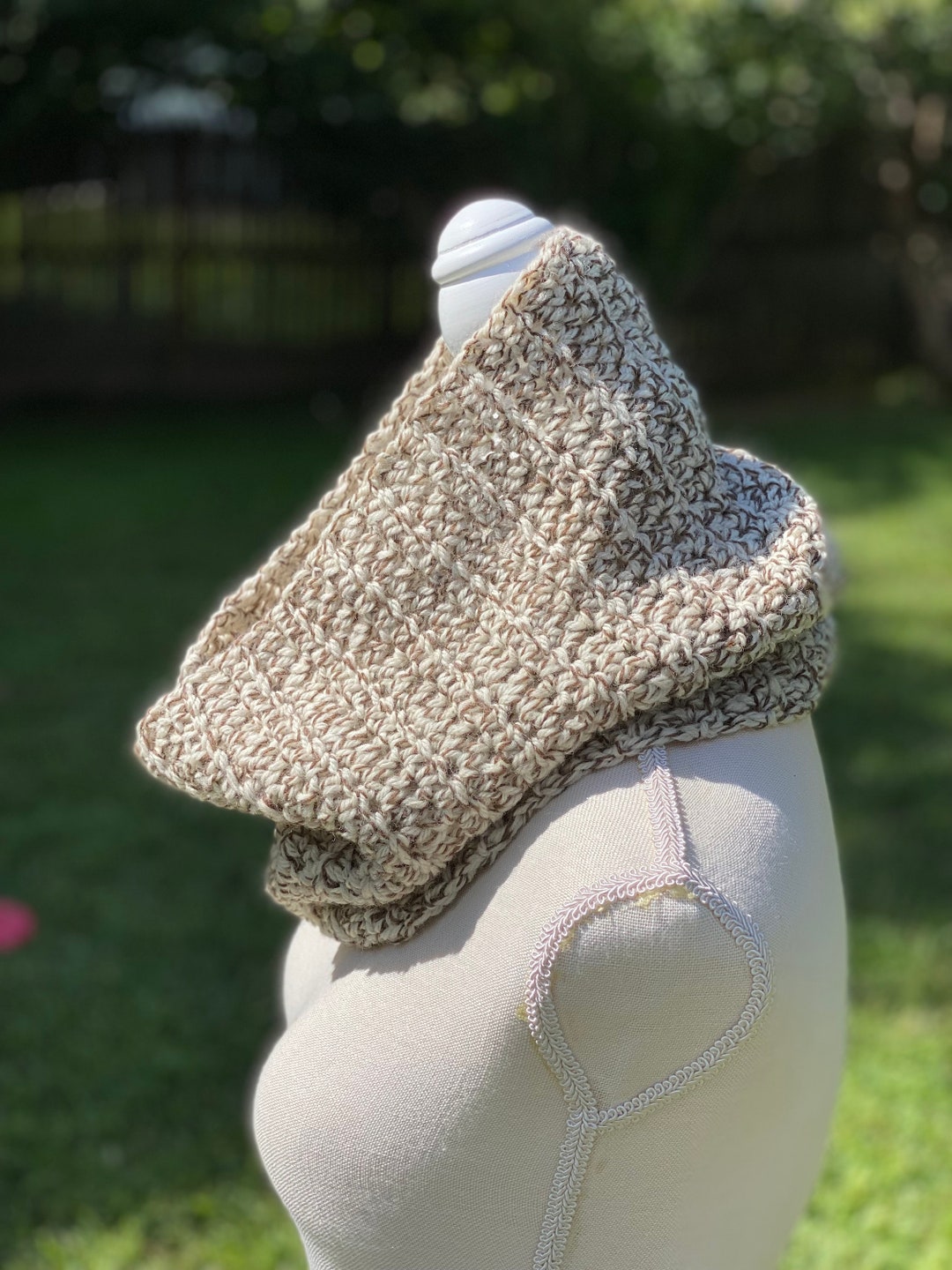 100% Wool Neck Warmer, Crochet Wool Neck Gaiter, Crochet Wool Cowl - Etsy