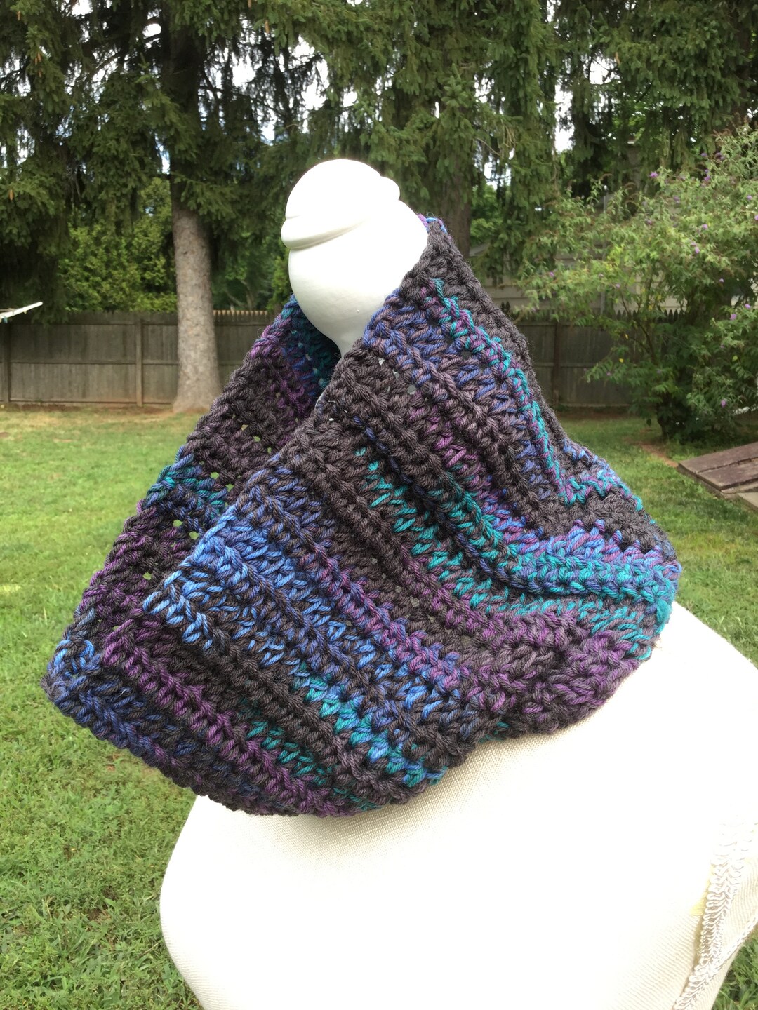 100% Wool Neck Warmer, Crochet Wool Neck Gaiter, Crochet Wool Cowl - Etsy