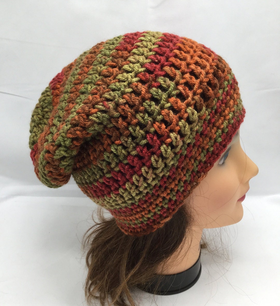 Crochet Slouch Hat, Slouchy Hat, Men's Slouch, Women's Slouch, Teen ...