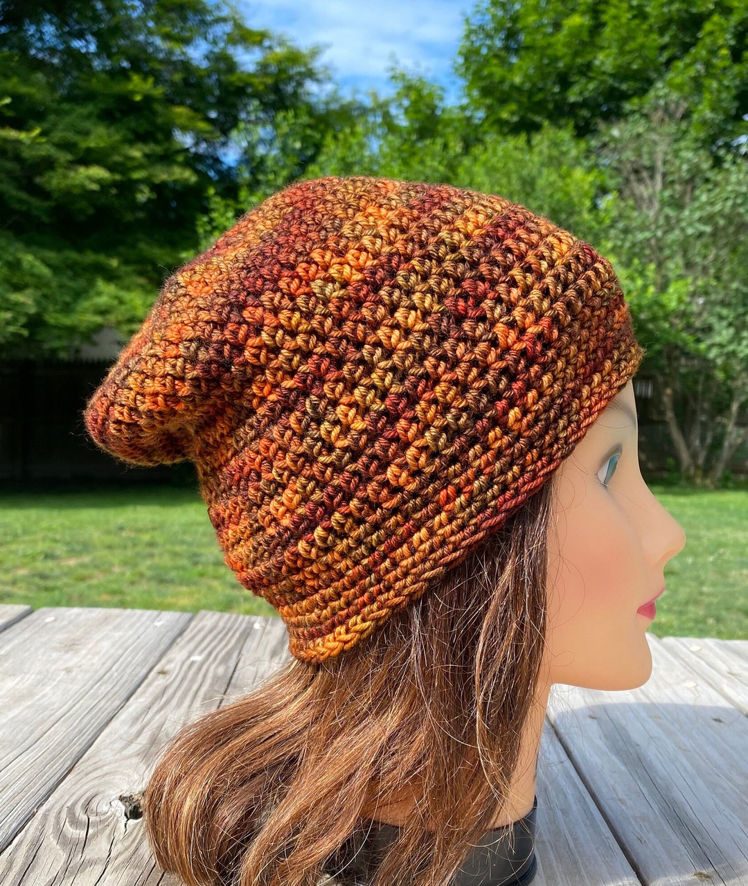100% Superwash Merino Wool Slouch Hat, Colorful Slouchy Hat - Etsy