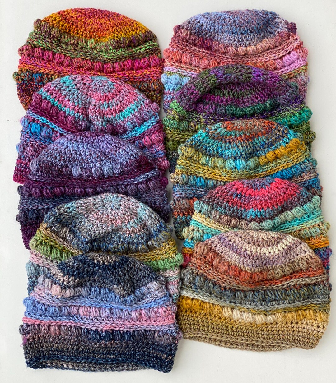 NEW COLORS Color Choice Bumpy Beanie Hat, Soft Crochet Beanie, Colorful ...