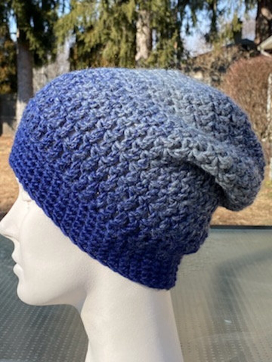 Wool Mix Crochet Slouch Hat,slouchy Hat,men's Slouch,women's Slouch ...