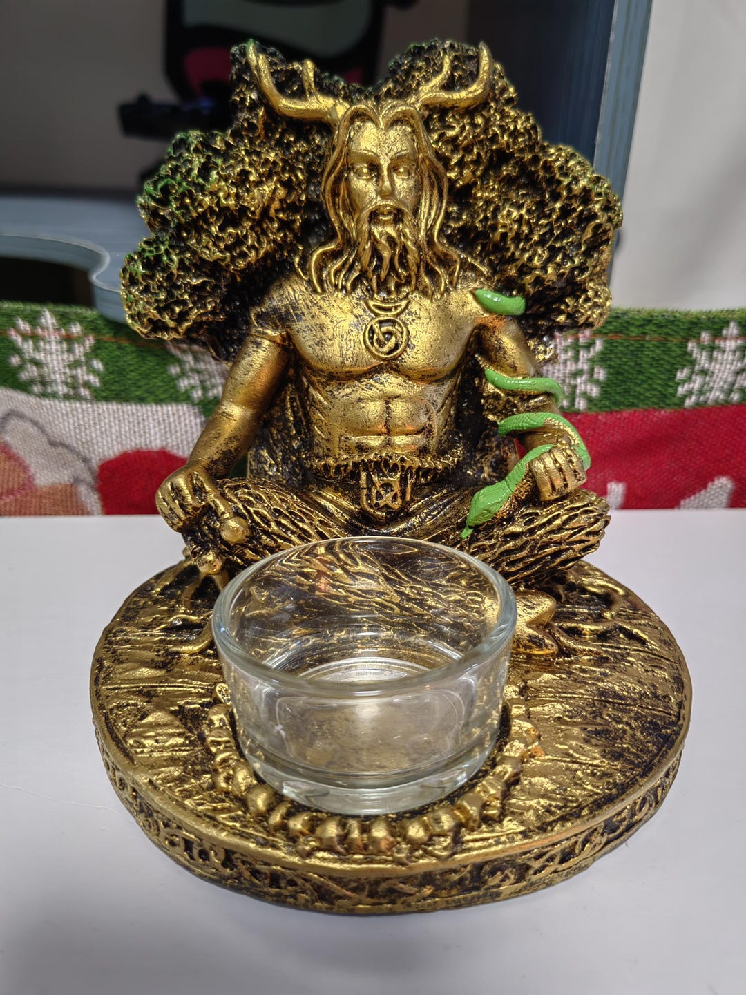 Celtic Mythology Statue, Sheep Head Statue, Resin Statue, Handicraft ...