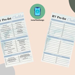 RV Pre-trip Checklist Printable | Essential RV Packing List | Camper ...