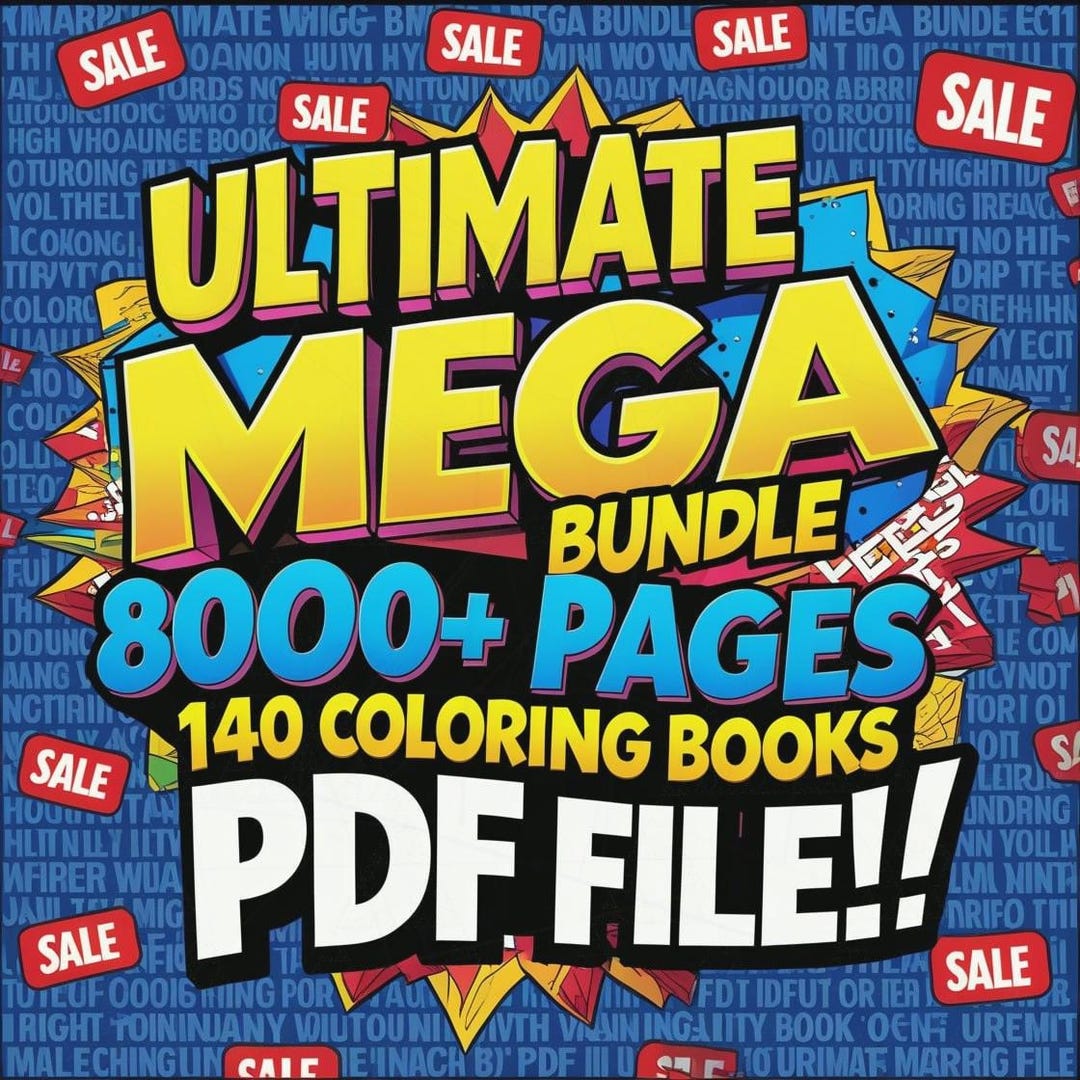8000+ Mega BUNDLE Coloring Pages, Coloring Pages Bundle, Girl Moments ...