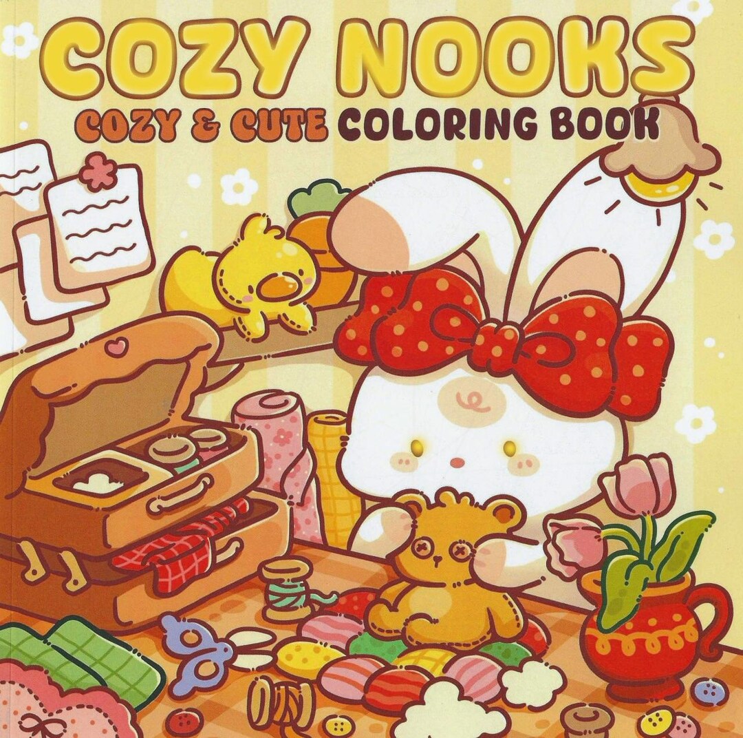 Cozy Kawaii Nooks Digital Coloring Book 40 Pages Instant Download ...