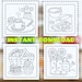 Bold & Easy Cozy and Cute Digital Coloring Book 50 Pages Instant ...