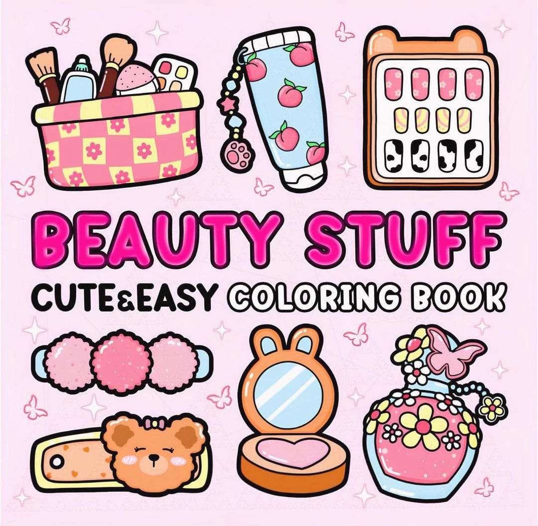 Coco Wyo Beauty Stuff Digital Coloring Book 42 Pages Instant Download ...