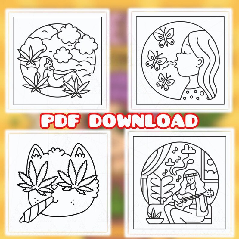 Coco Wyo Stoner Girl Coloring Book PDF – 182 Printable Pages for Kids ...