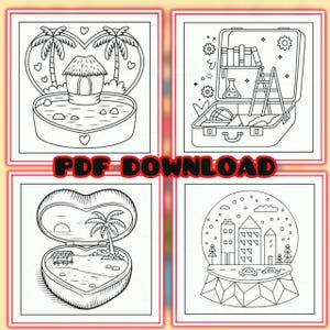 Bold & Easy Coloring Pages for Kids and Adults – Simple Thick Line Art ...