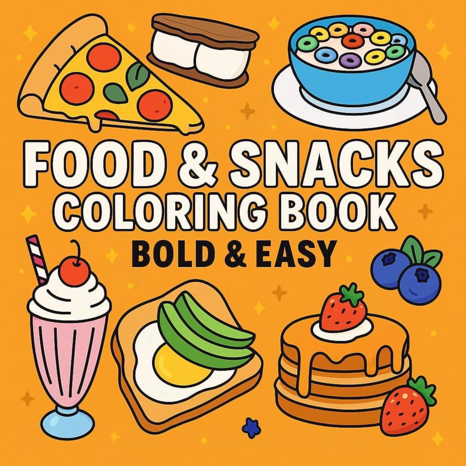 Coco Wyo Food and Snacks Coloring Book PDF – 160 Printable Pages for ...