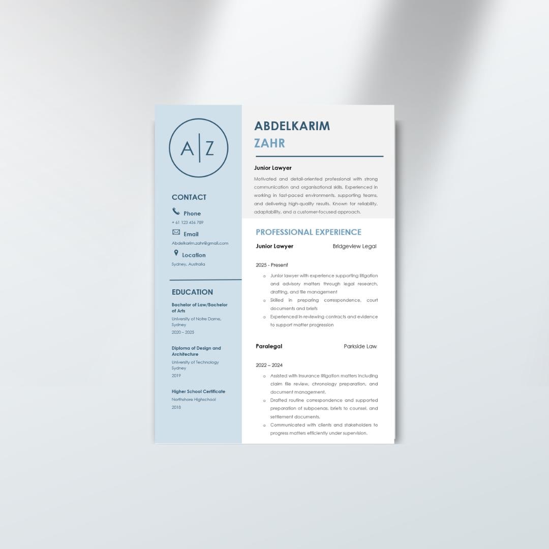 Student Resume Template, Cover Letter & Reference Page Bundle - Etsy