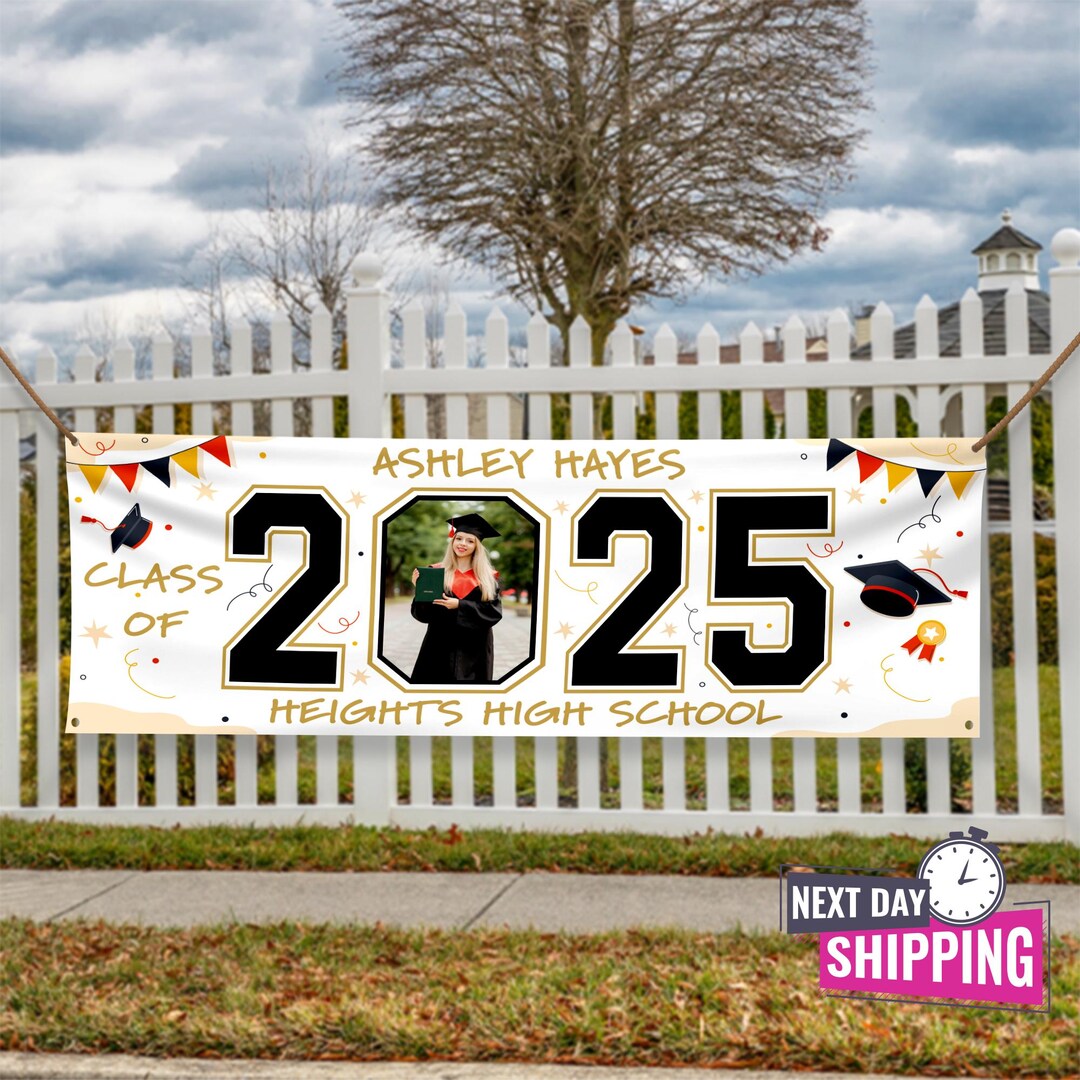 Custom Graduation Banner, Graduation Announcement, Personalized Gift ...