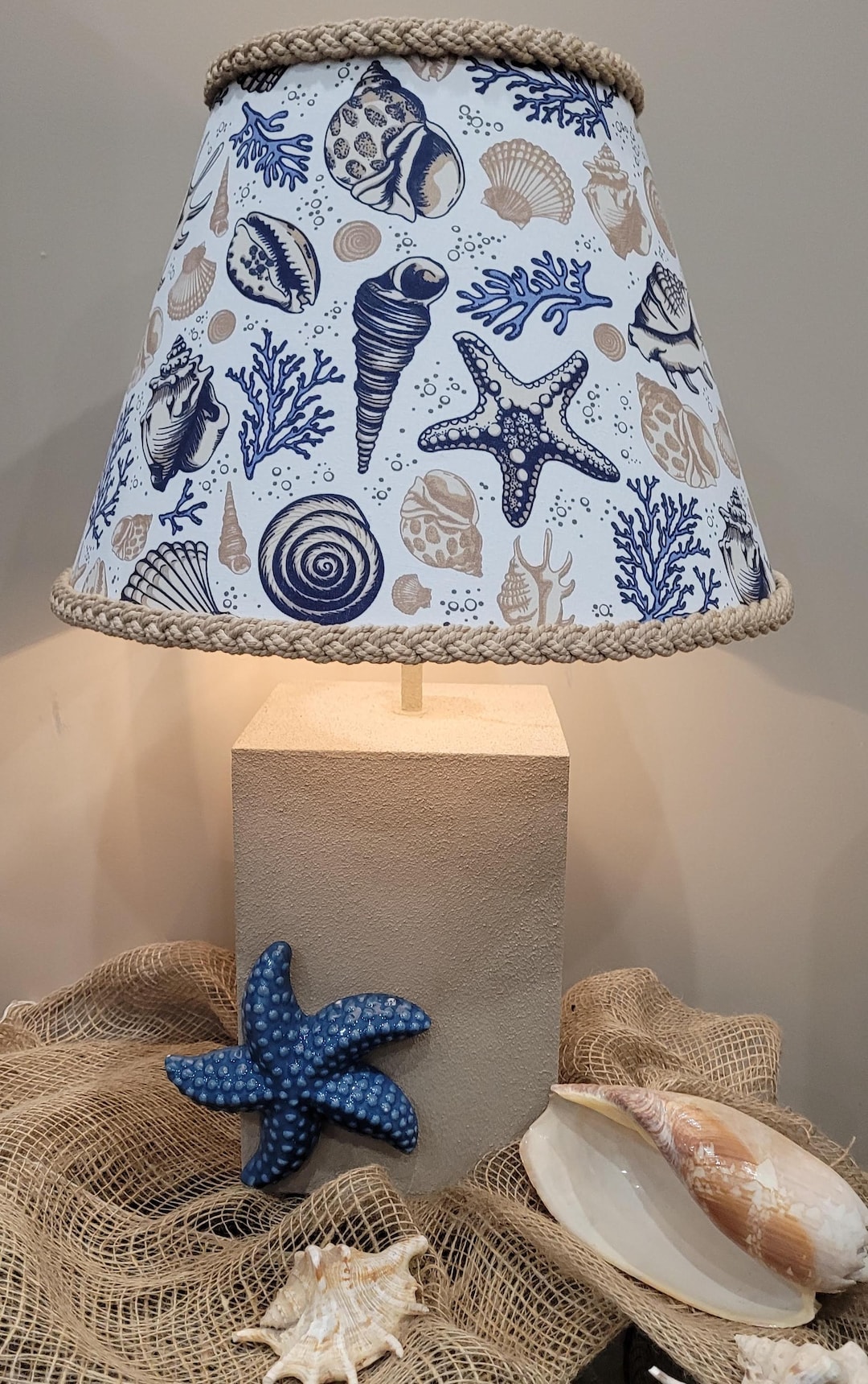 Ocean Table Lamps Beach Lighting Furnishings Lounge Decor Bedroom Style ...
