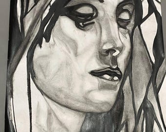 Tim, Original Charcoal Drawing on Paper, 10x13” - Etsy