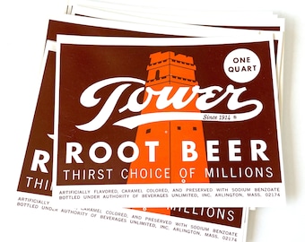 Vintage Dad's Root Beer Labels Set of 5 Kitsch Root Beer Making Bottle ...