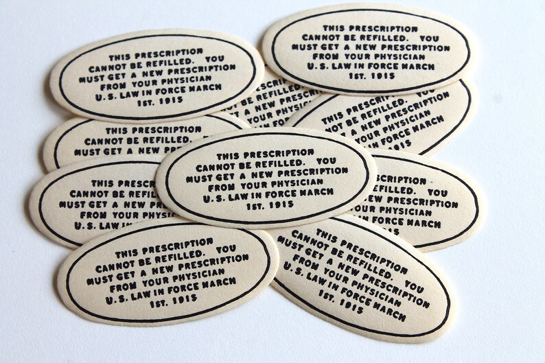 Vintage Rx Labels cannot be refilled | Etsy