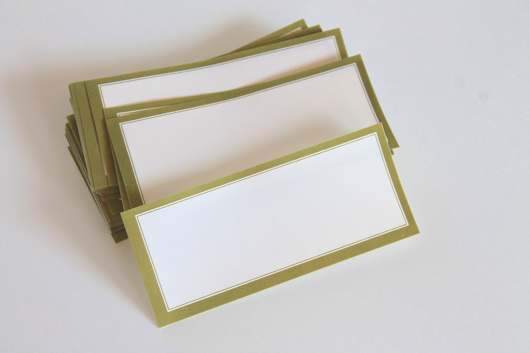 Vintage Gold Bordered Labels - Etsy