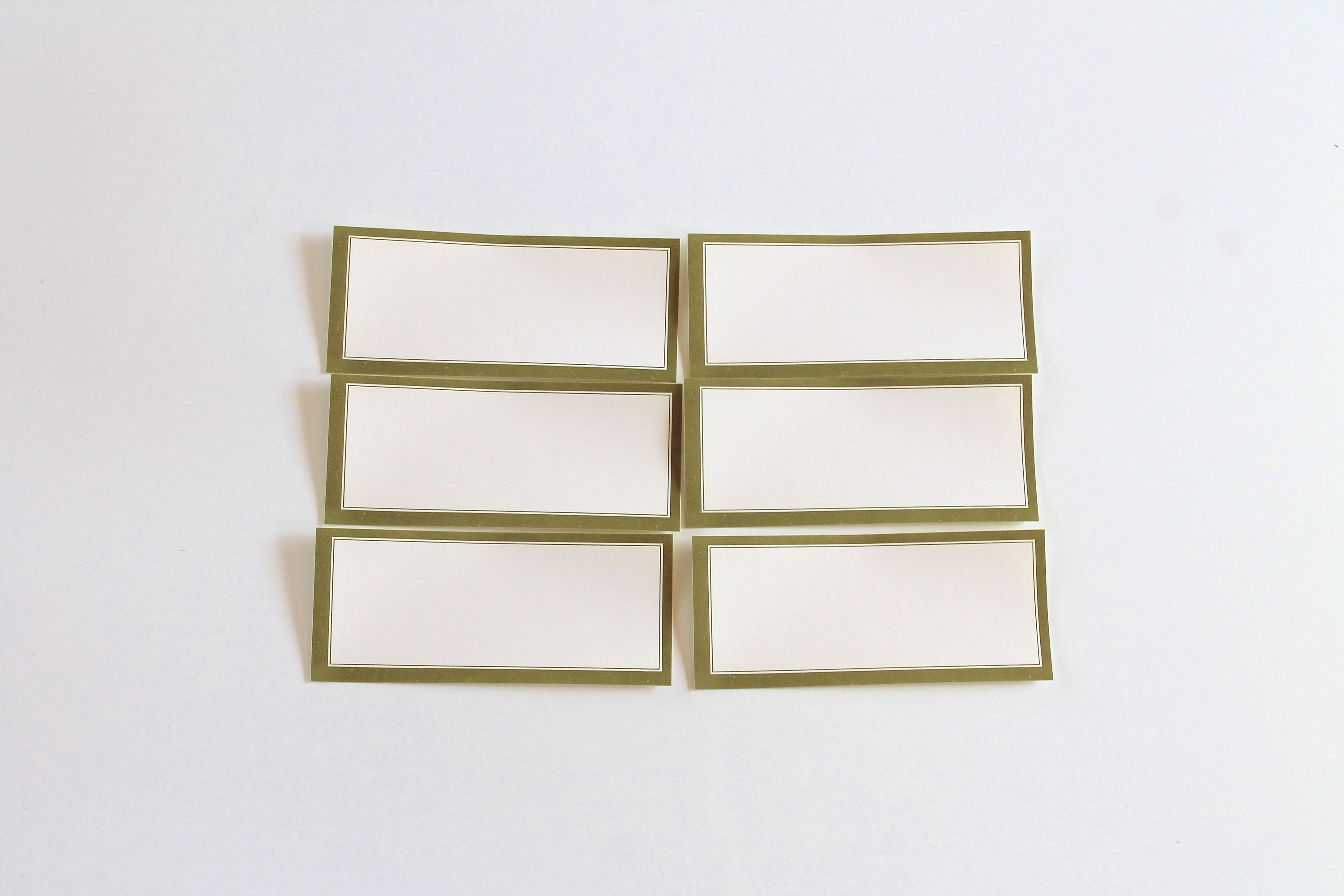 Vintage Gold Bordered Labels | Etsy