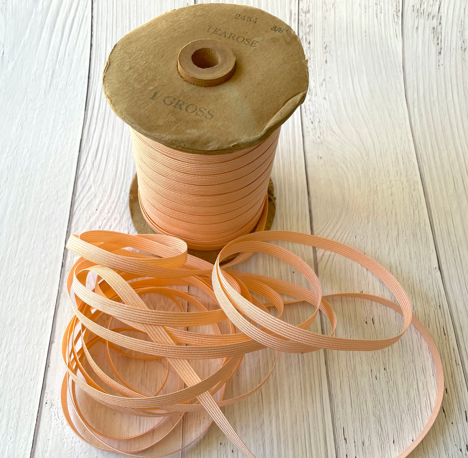 Vintage Flat Braid Trim Tea Rose 3/8 Wide - Etsy