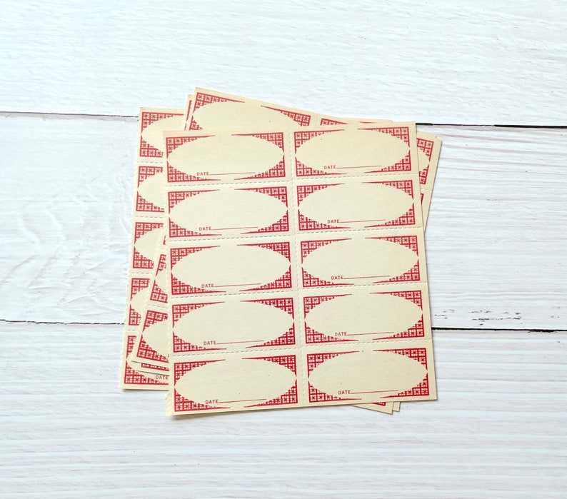 Vintage Gummed Labels - Etsy