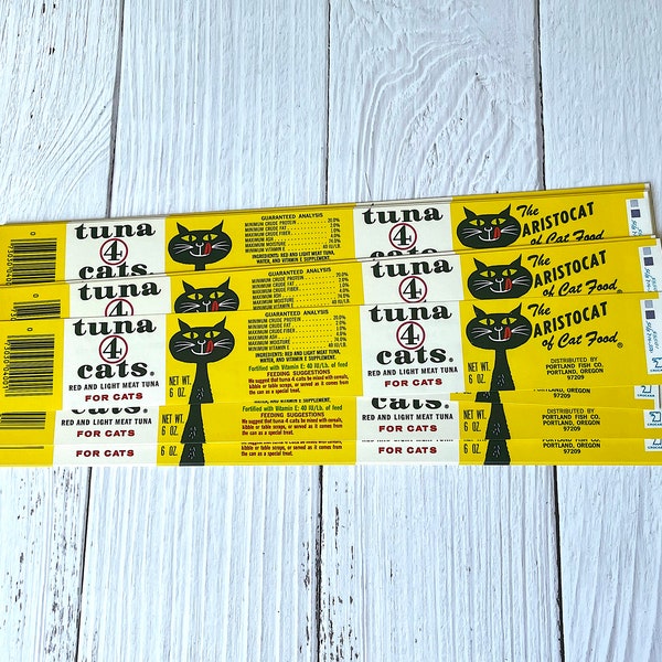 Aristocat of Cat Food Labels - Etsy