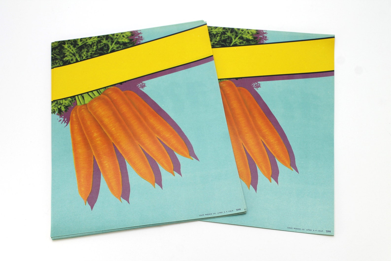 Vintage Carrots Vegetable Crate Labels - Etsy