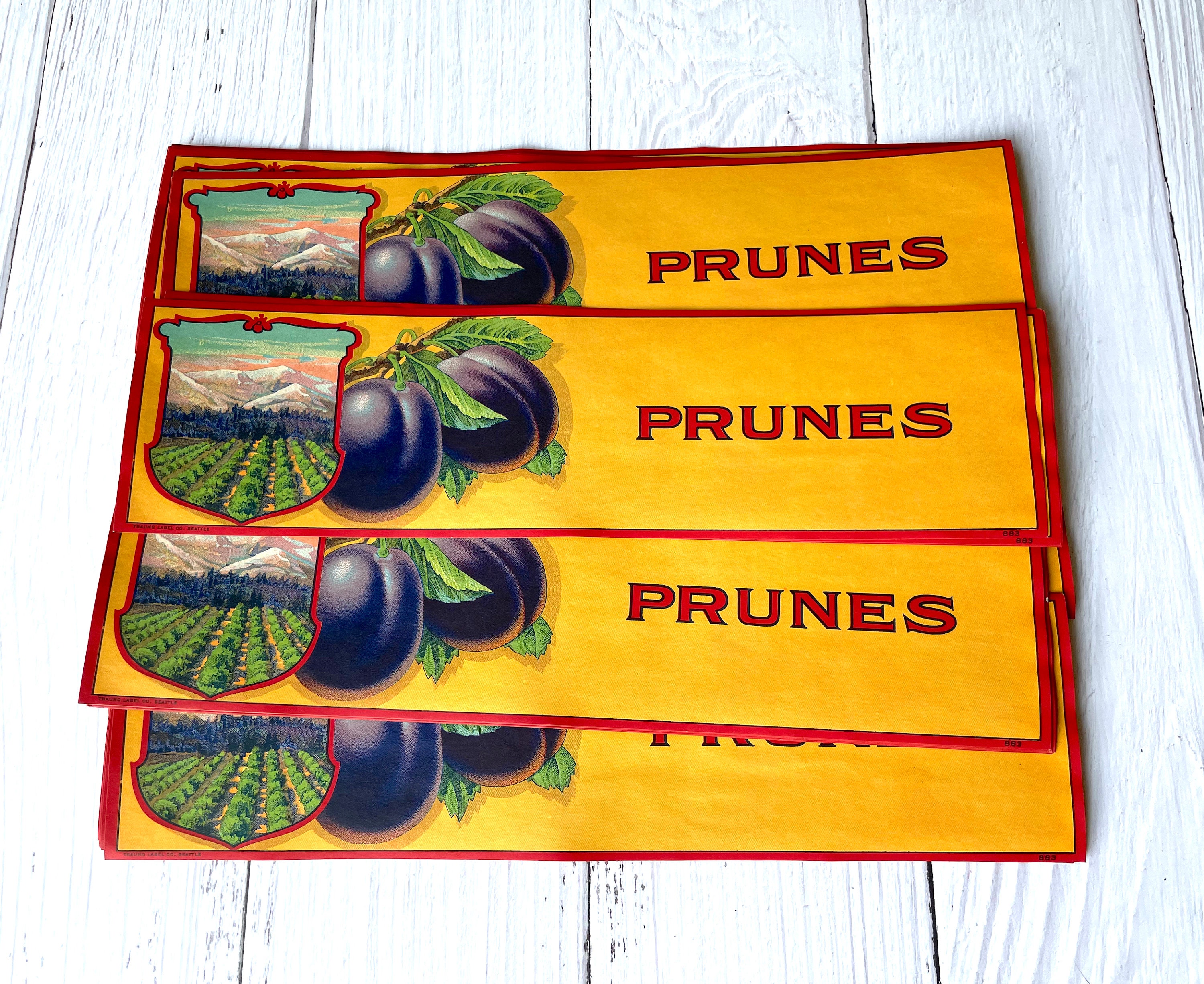 Dole Prune Juice Labels