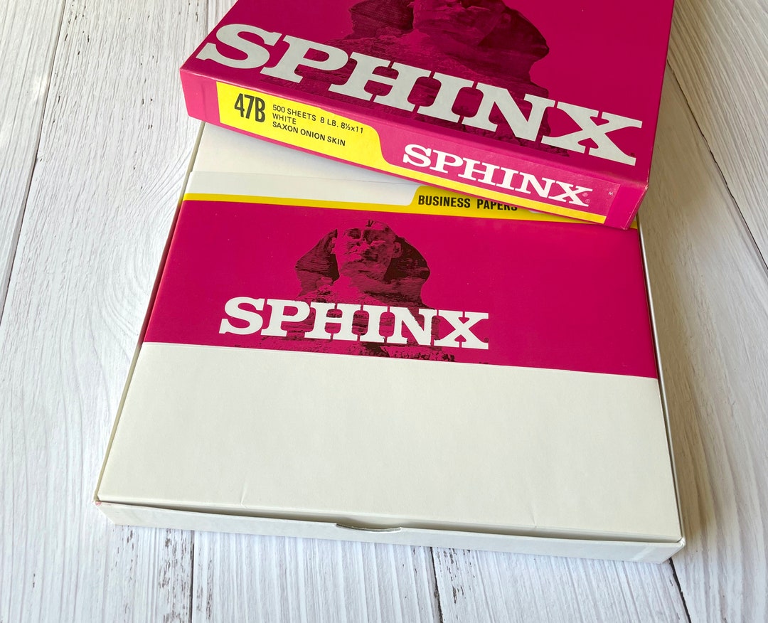 Vintage Saxon Onion Skin Paper - Sphinx Brand - Letter Size 8.5" by 11" - Etsy