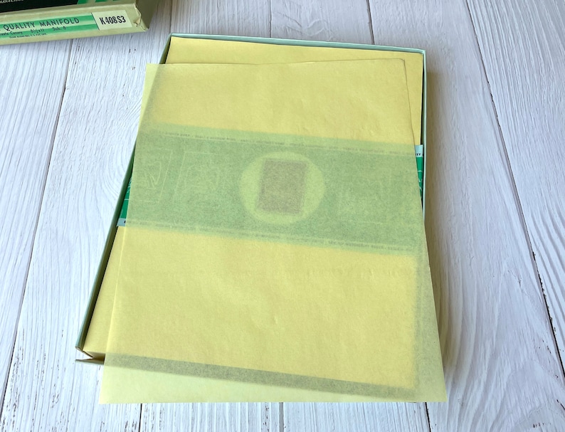 Vintage Canary Yellow Manifold Paper - Eagle-a Brand Lightweight Second ...