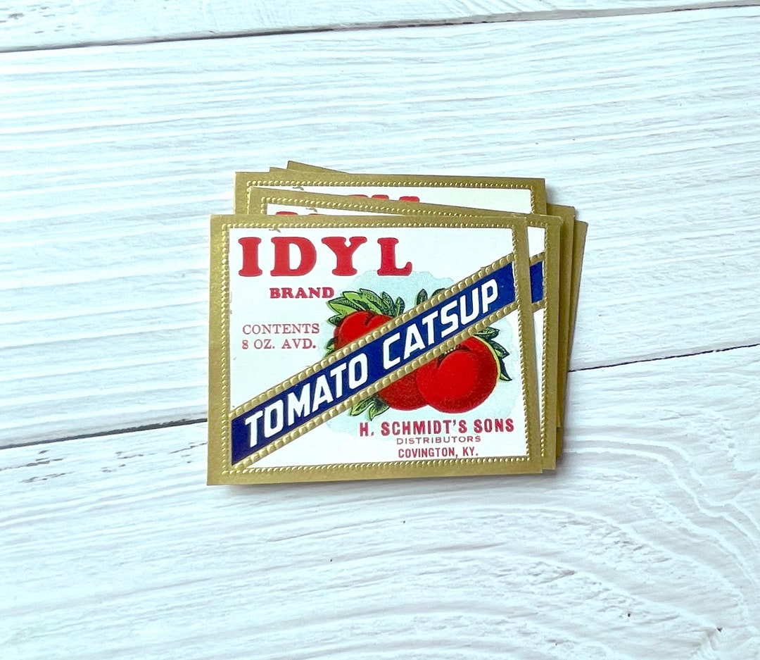 Vintage Idyl Catsup Labels - Etsy