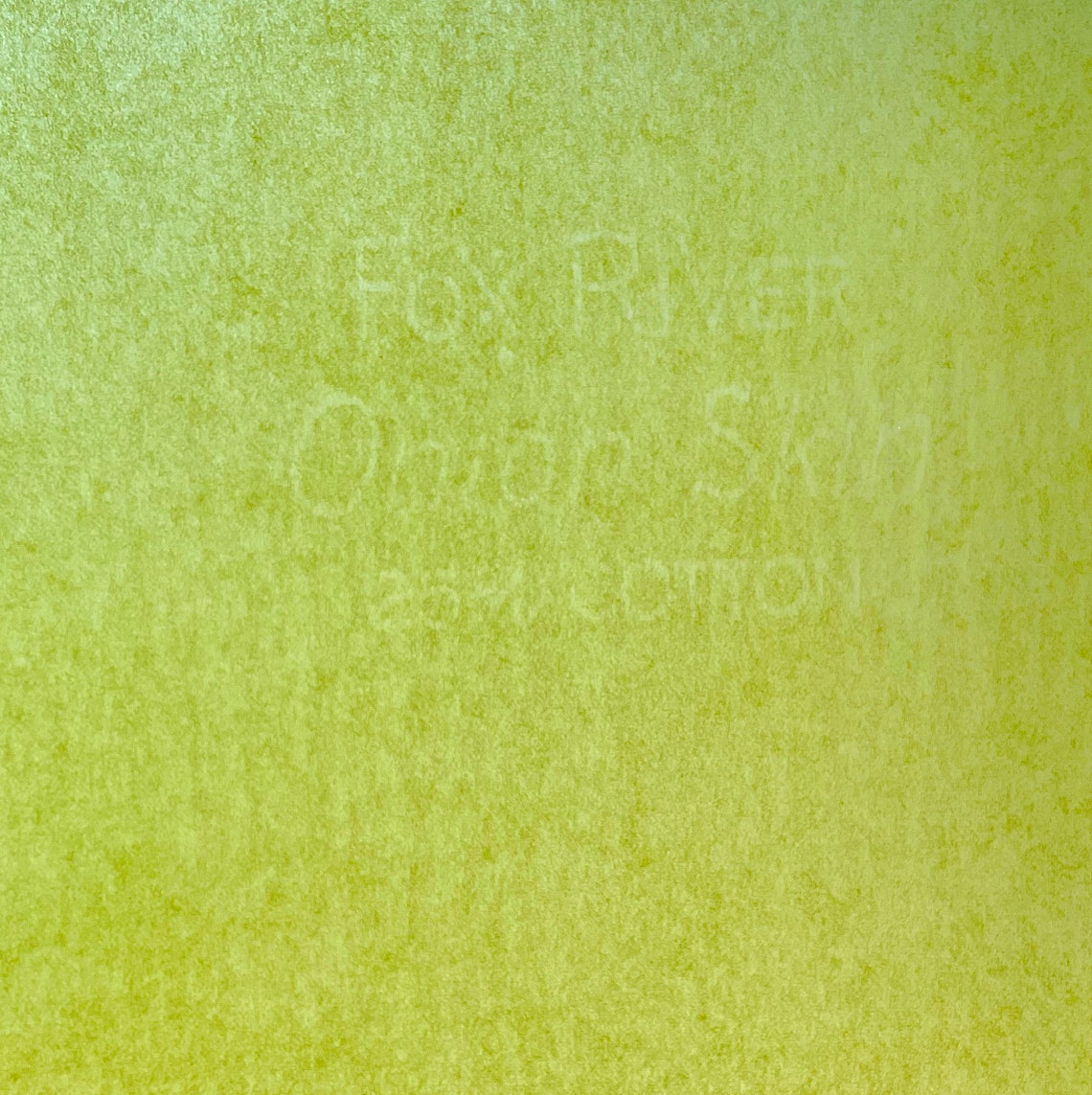 Vintage Canary Yellow Onion Skin Paper - Fox River Brand, Letter Size 8 ...