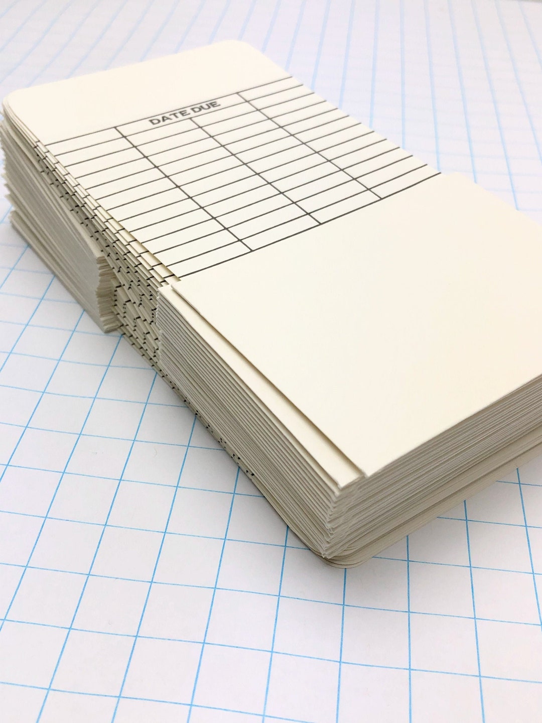 Printed Date Due Library Card Pockets - Etsy