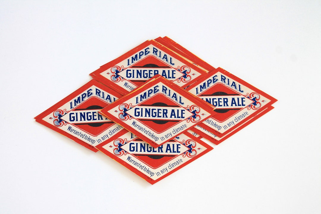 Vintage Soda Labels - Imperial Ginger Ale - Etsy