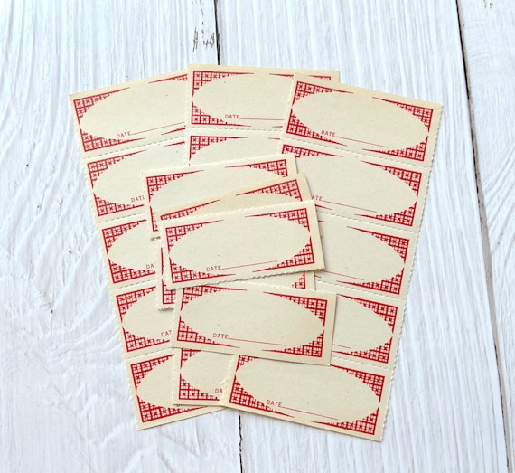Vintage Gummed Labels | Etsy