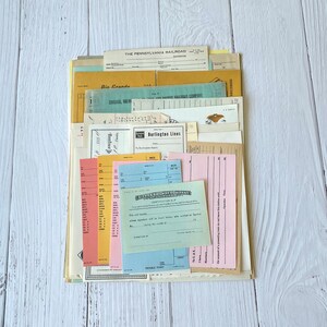 Vintage Railroad Ephemera Pack Train Forms, Papers, Envelopes - Etsy
