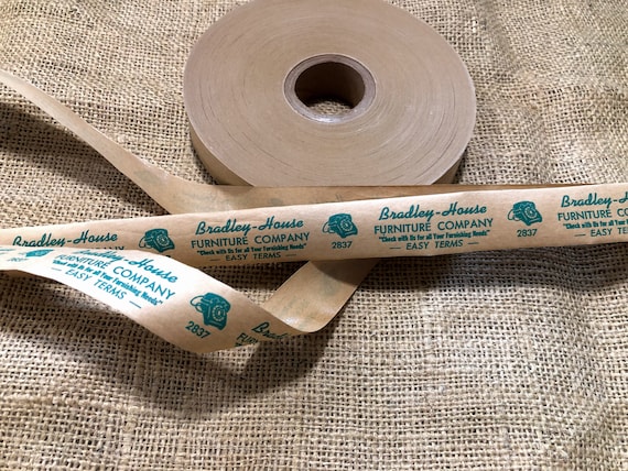 Vintage Gummed Advertising Label Tape | Etsy
