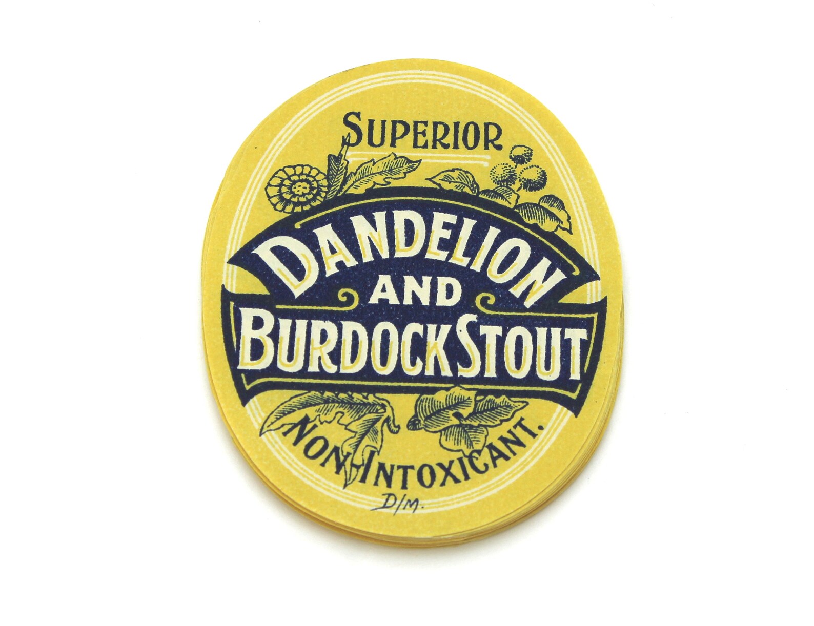 Vintage Drinks Labels - Superior Dandelion and Burdock Stout Non ...