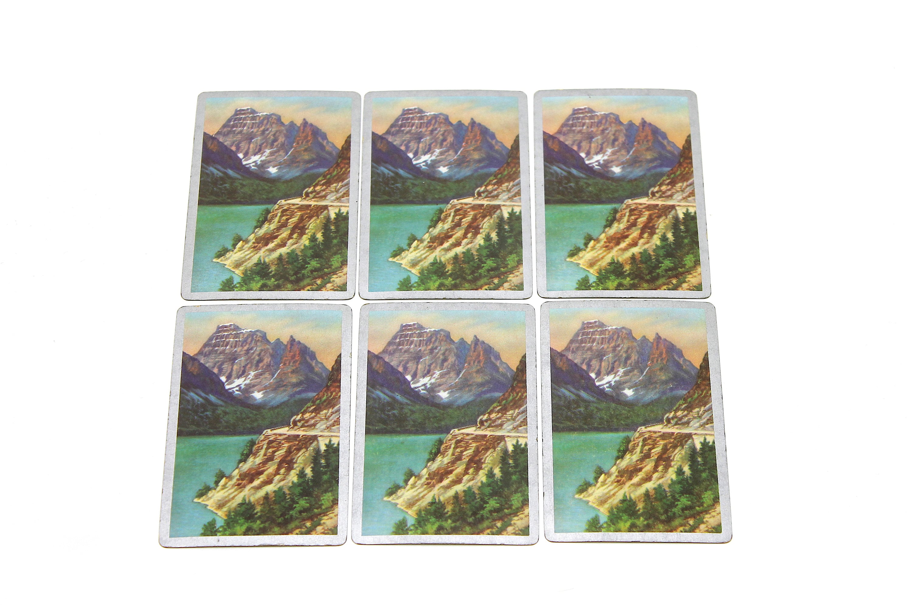 Vintage Playing Cards Mountain Scene - Etsy UK