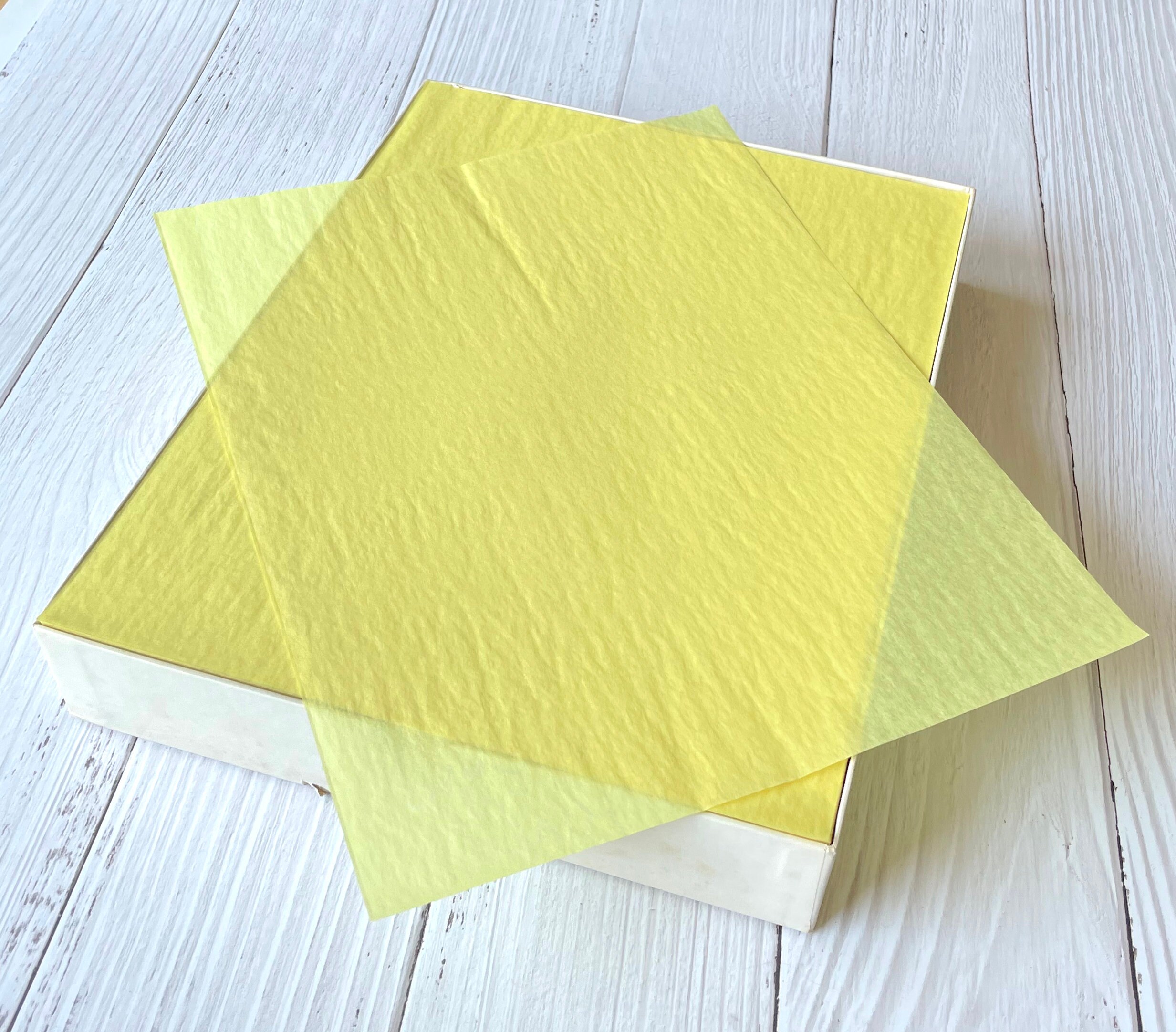 Vintage Canary Yellow Onion Skin Paper - Fox River Brand, Letter Size 8 ...