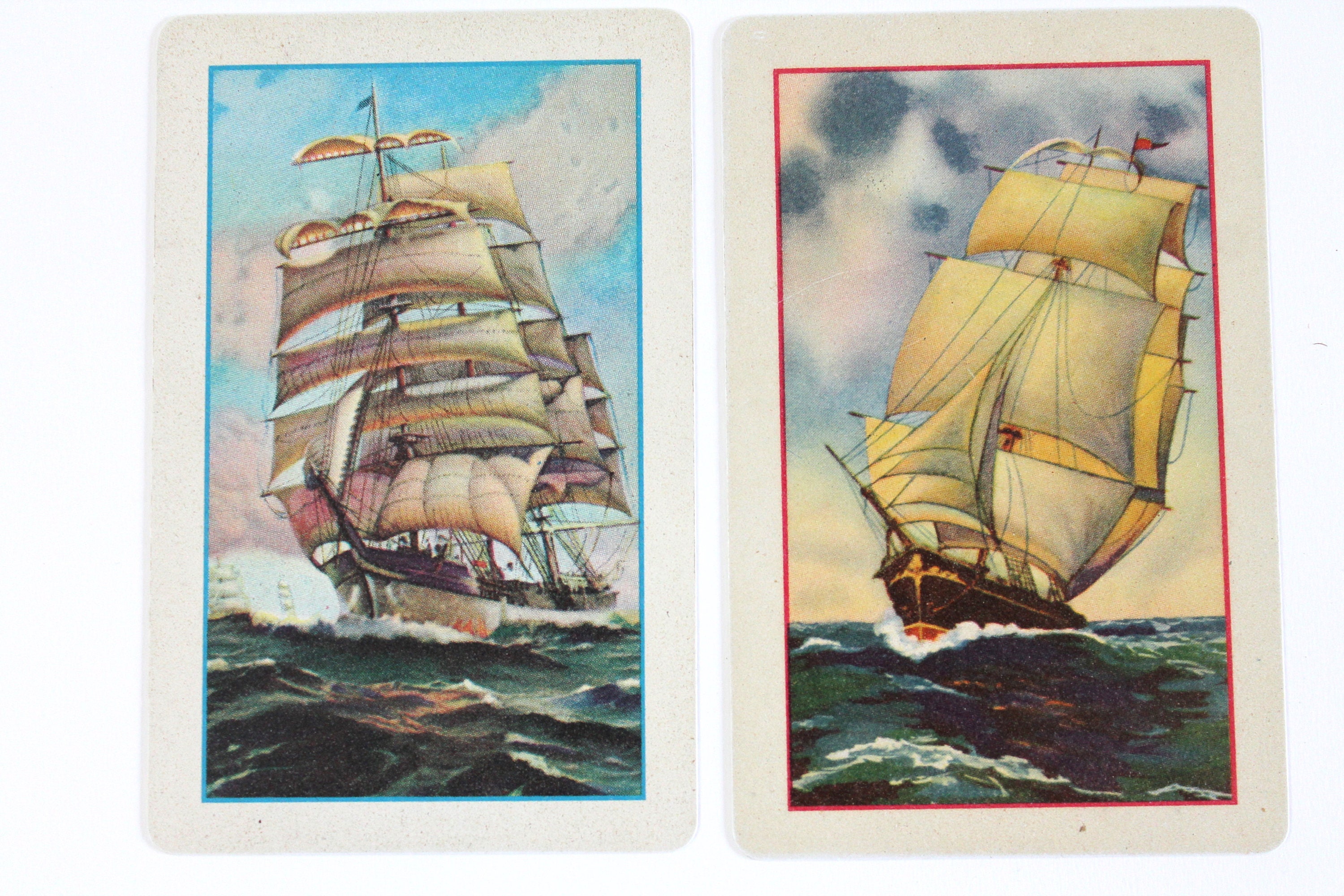 Vintage Playing Cards Sailing Ships - Etsy UK