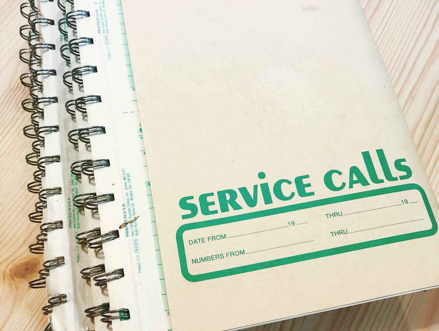 Full Vintage Receipt Book for Service Calls With Carbonless | Etsy