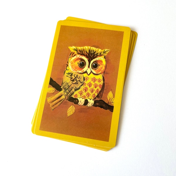 Vintage Owl Cards - Etsy