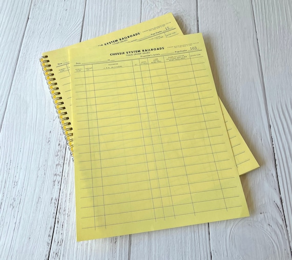 Vintage Train Order Record Forms Chessie System Railroads - Etsy