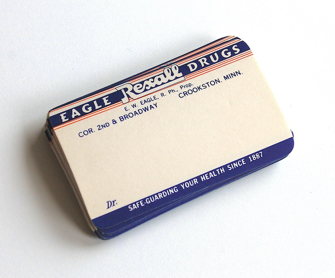 Vintage Eagle Rexall Pharmacy Rx Labels - Blank - Etsy