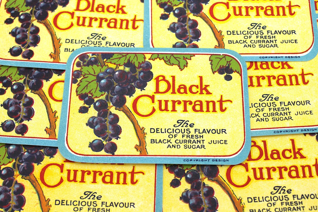Vintage Black Currant Juice Bottle Drink Labels - Etsy
