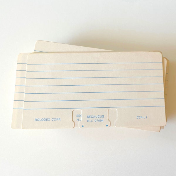 Rolodex Cards Craft - Etsy